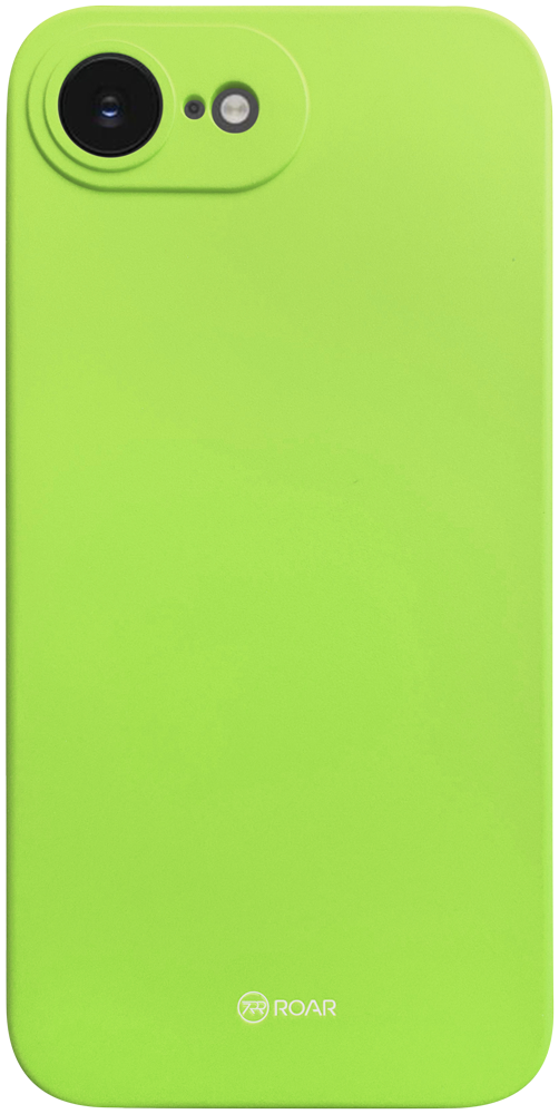 CoolCase - Apple iPhone 16e (SE 2025) szilikon tok gyári ROAR kameravédővel mentazöld